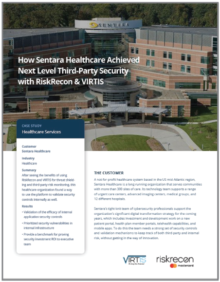 Case Study: Sentara Healthcare | RiskRecon